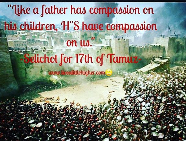 Today's fast day of the 17th of Tammuz reminds us of five things that ...