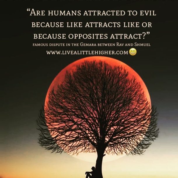 The first point of view means that evil resonates with something in us ...